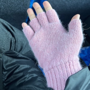 Unisex Angora Wool Over the Wrist Short Fullfinger Winter - Etsy