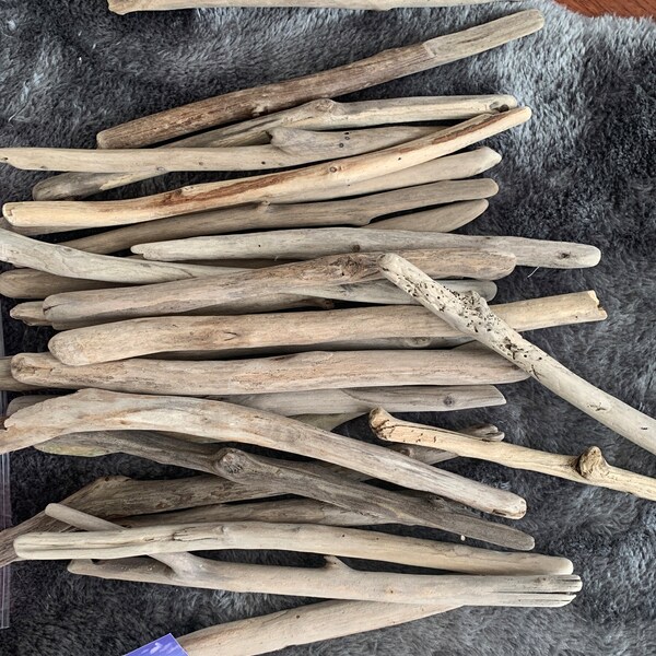 25 Pieces of Large Surf Tumbled California Driftwood Sticks Beach Decor ...