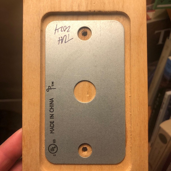 Wooden Triple Light Switch Cover With Wood Burned & Water Colored Birch ...