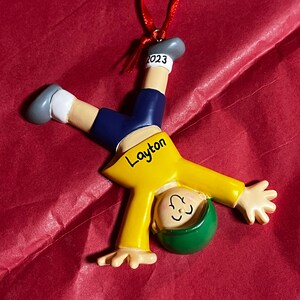 Personalized Kid Love Tumbling Cartwheel Girl Personalized Ornament ...