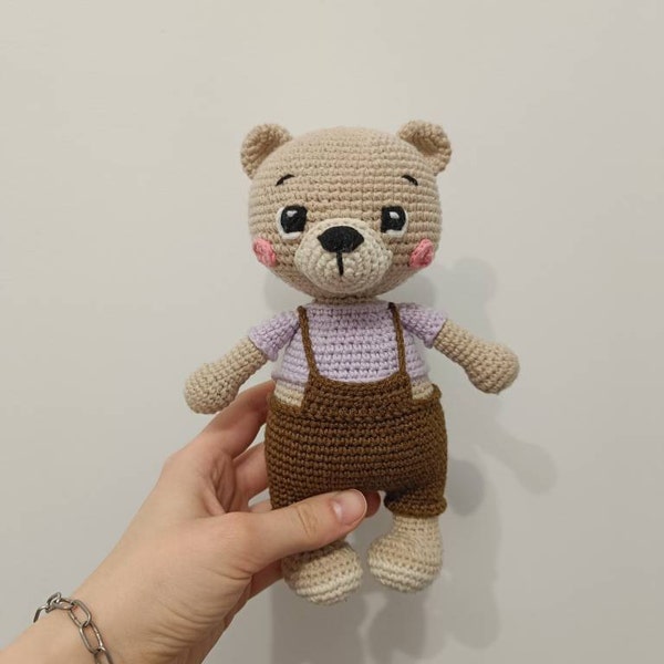 PDF Bruno the Bear/crochet Pattern in English and Polish/digital ...