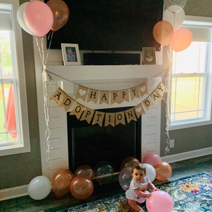 Happy Adoption Day Banner, Adoption Banner, Gotcha Day Decorations ...