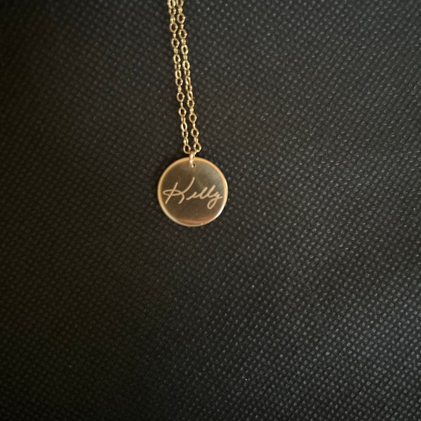 Personalized Handwriting Necklace: Actual Handwritten Message - Etsy