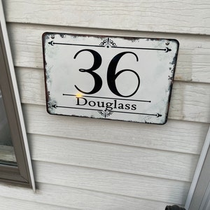Mailbox Numbers Light Post Address Sign Personalized With - Etsy