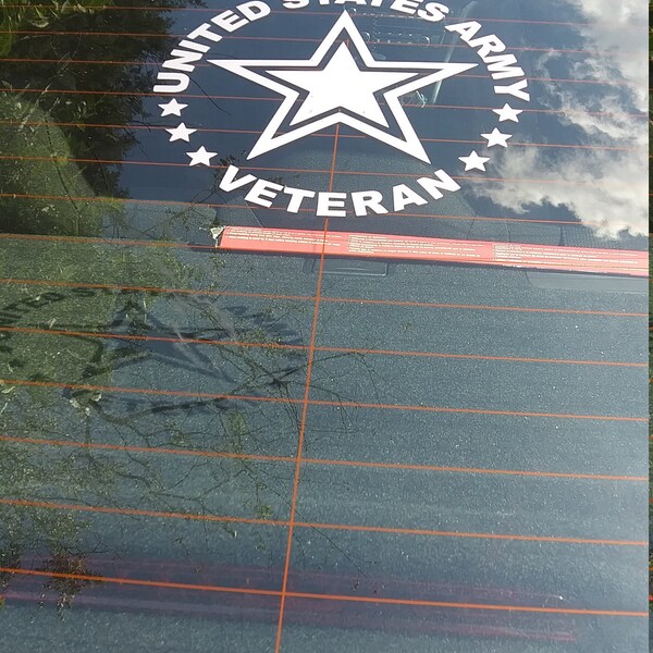 US Army Veteran Car Truck Window Laptop Decal Sticker - Etsy