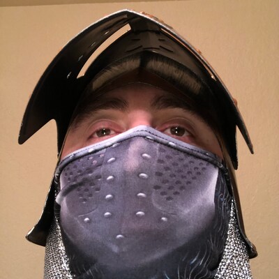 Dragon Armor Face Mask, Dragon Slayer Neck Gaiter, Washable and ...