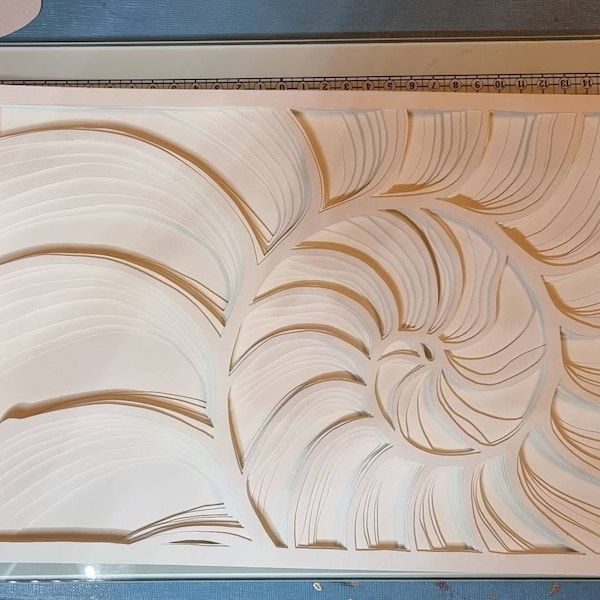 Nautilus, Ammonite, Papercut, Template, Diy Template, Layered Papercut ...