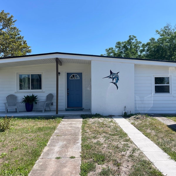 Metal Redfish Plasma Cut Sign Art Red Fish Fishing Lake Ocean Beach ...