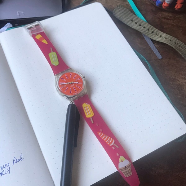 Vintage Swatch Watch NOS RARE Summer Treat GE155 Never Worn With ...