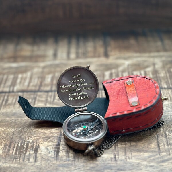 Engraved Compass, Baptism Gift, Baptism Compass, First Communion Gift ...