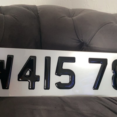 3D Gel Road Legal Number Plates Mot Friendly Front and Rear for Car ...