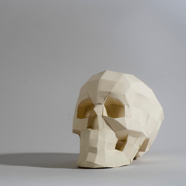 Skull Papercraft, Download and Make Your Own Real Size Paper Skull ...