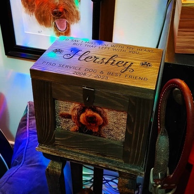 Personalized Pet Memory Box / Urn With Name and Quote or Poem - Etsy