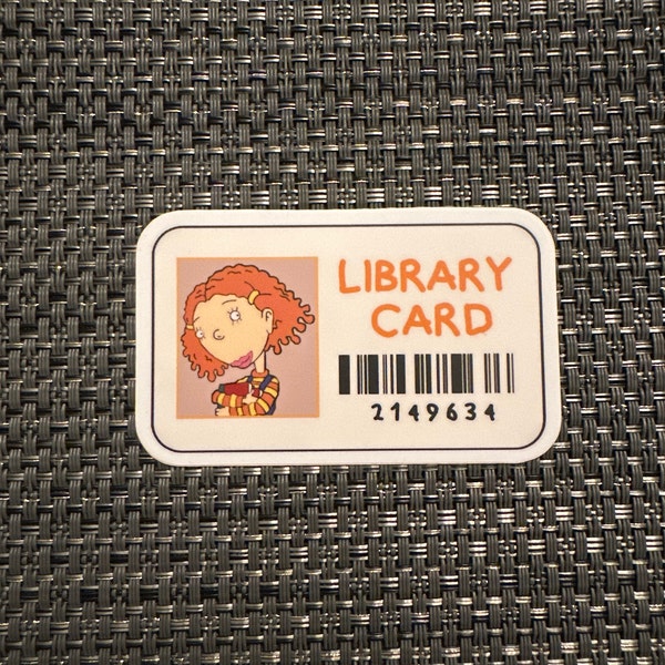Ginger Library Card Sticker, as Told by Ginger Library Card Sticker ...