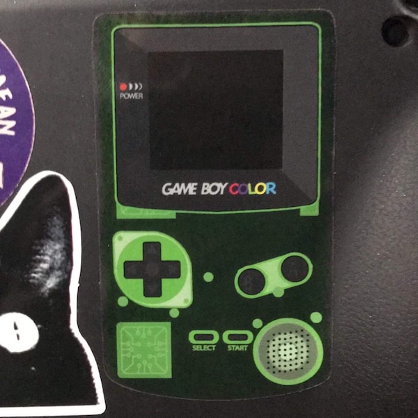 Retro Gameboy Translucent Sticker – 3in Vinyl Green Nintendo Inspired ...