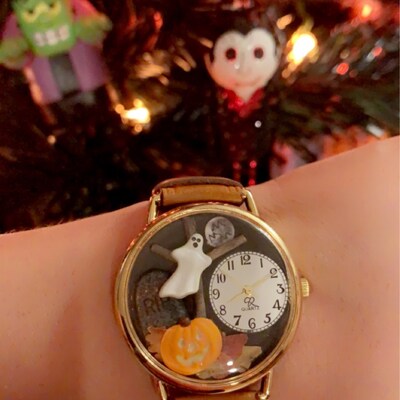 Spooky Halloween Watch With or Without Bats Glow-in-the-dark - Etsy