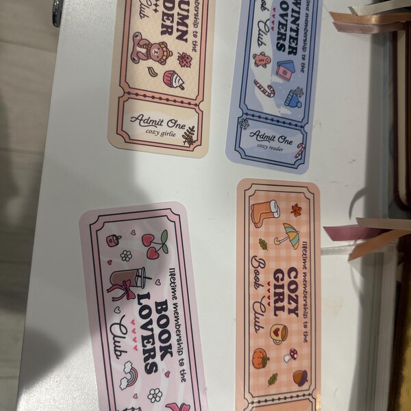 Bookish Ticket Bookmark | Handmade Bookmark | Laminated Bookmark ...