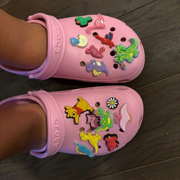 Paris Vintage Girly Rhinestone Croc Charms Set of 10 . Luxury Croc ...