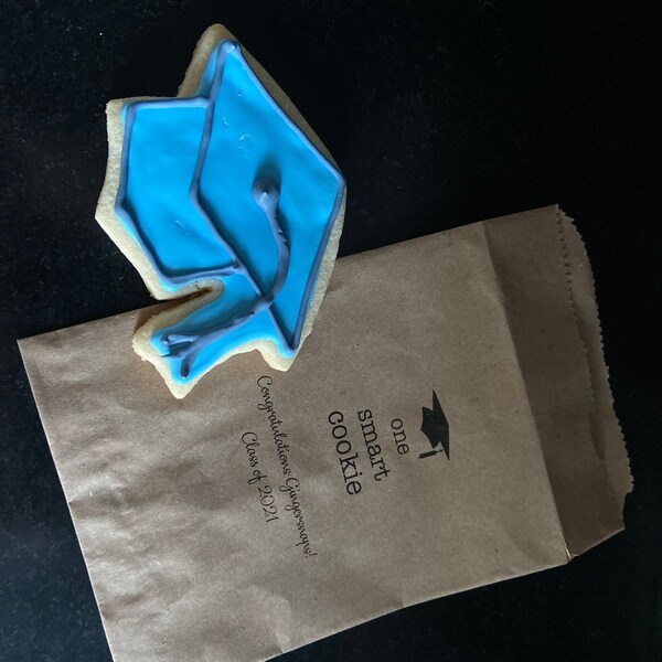 Graduation Treat Bag, Graduation Favor Bags, One Smart Cookie Bag ...