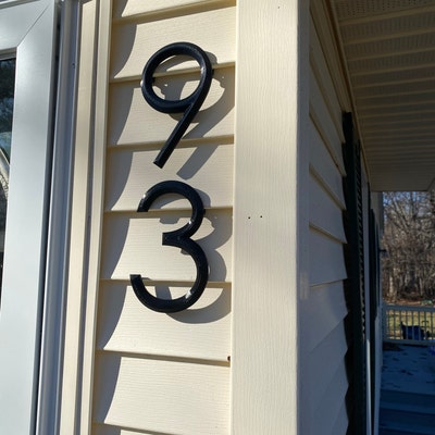 NO DRILLING REQUIRED 7.5 Vinyl Siding House Numbers Black or White - Etsy