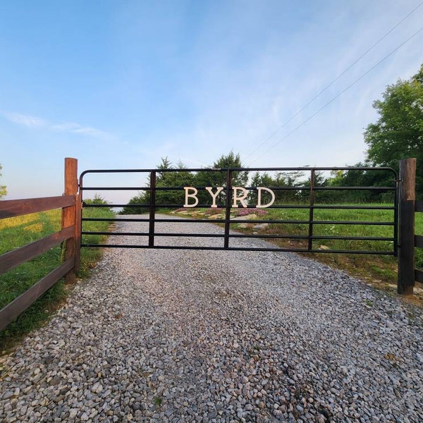 Custom Farm Gate Name Letters - Etsy