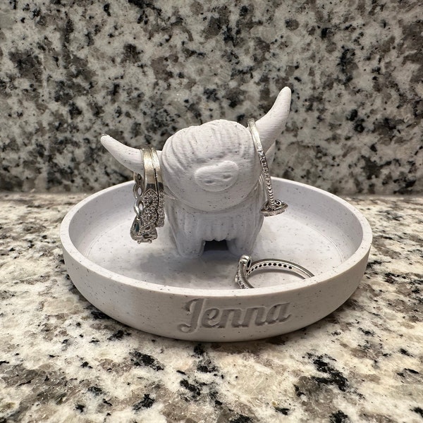 Highland Cow Ring Holder for Adorable Jewelry Organization Cute Ring ...