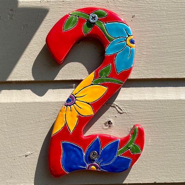 Custom Tile House Numbers, Personalization Address Ceramic Numbers ...