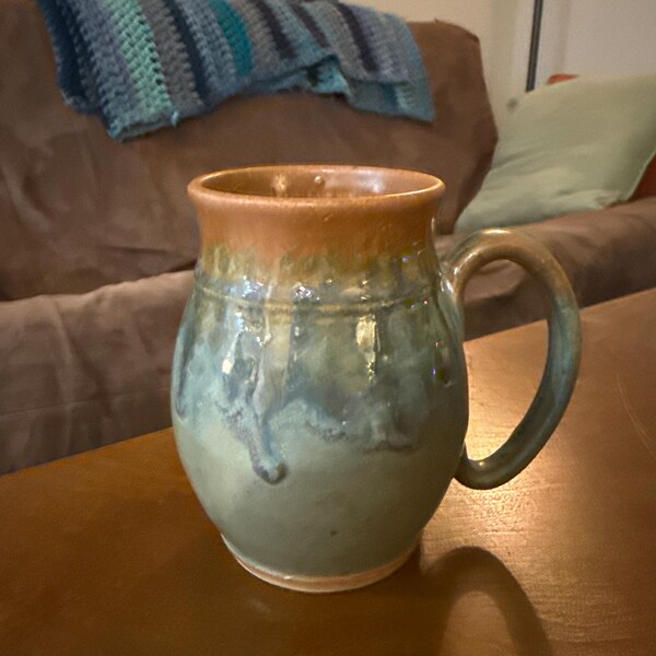 Blue Green Stein, Handmade Ceramic Stein, Ceramic Beer Stein, Handmade ...