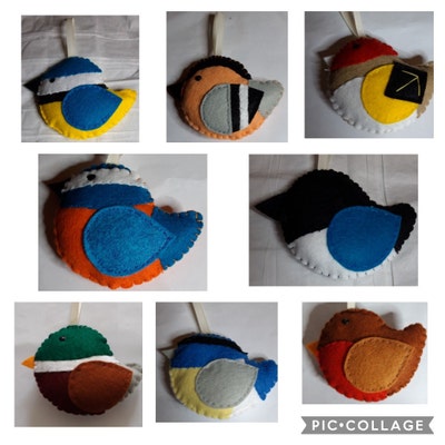 Make Your Own Felt British Birds Garland Kit. Craft Kit With Materials ...