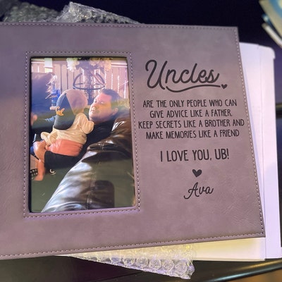 Uncle Picture Frame Personalized Uncles Picture Frame Uncle Gift Idea ...