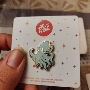 Chibi Octopus Enamel Pin - Etsy