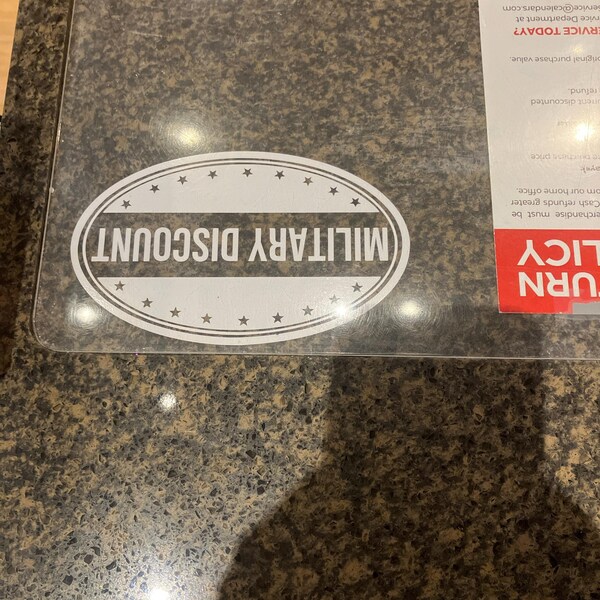 Military Discount Decal | Veteran Discount Decal | Store Decal | Store ...