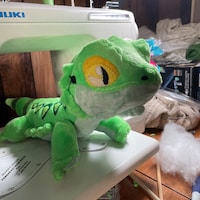 Pet Lizard Plush Sewing Pattern .pdf Tutorial Leopard Gecko Crested ...