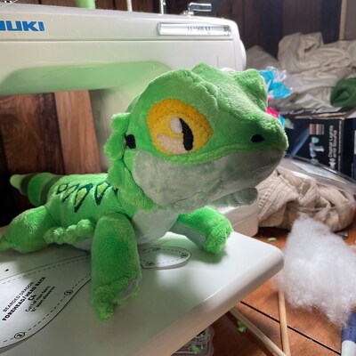 Pet Lizard Plush Sewing Pattern .pdf Tutorial Leopard Gecko Crested ...