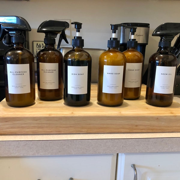 Clean+home Cleaning and Laundry Labels • Water and Oil Resistant ...