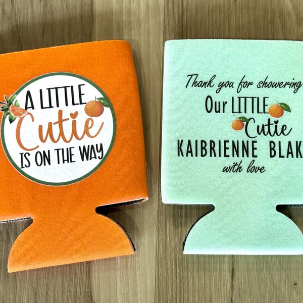 Little Cutie Clipart Set: Tangerine Baby Shower PNG (digital Download ...