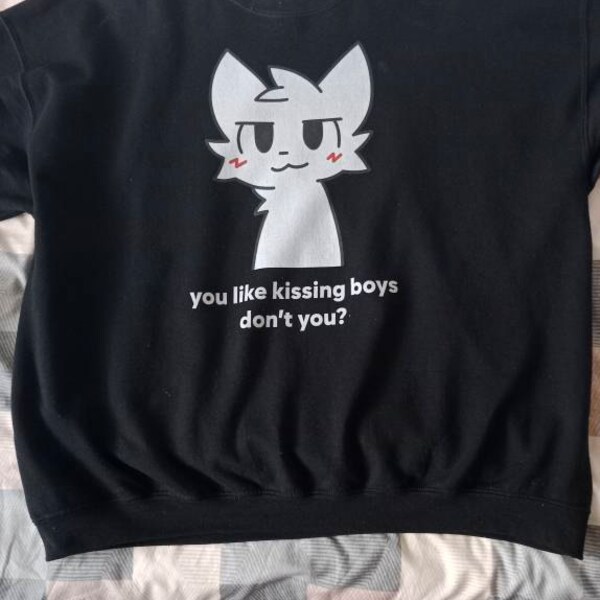 Boykisser Meme, Funny Furry Meme, Femboy Sweatshirt, Bisexual LGBTQ ...