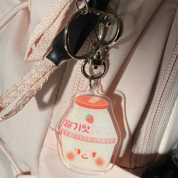 K-snack Claw Machine Shaker Keyring Korean Keychain, Charms, Kawaii ...