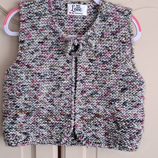 Woodlands Kids Waistcoat Knitting Pattern | Garter Stitch Vest | PDF ...