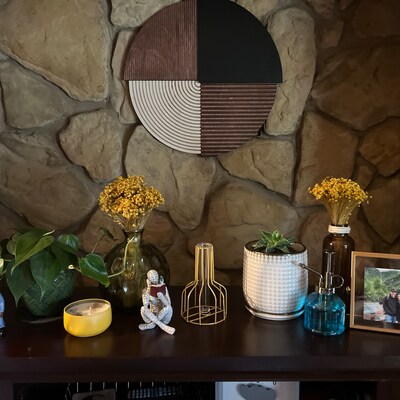 Karma Wall Decor Modern Wood Wall Art Rustic Wood Wall Art - Etsy