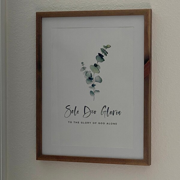 Soli Deo Gloria Wall Art, Printable Wall Art, Glory Digital Print ...