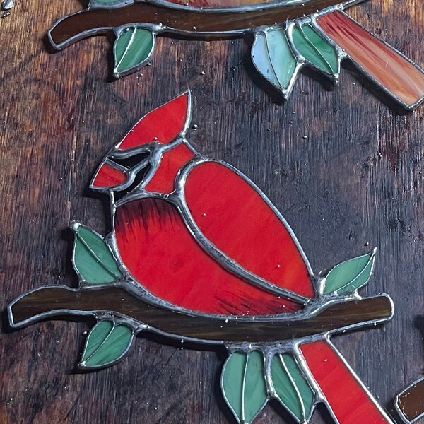 Cardinal Stained Glass Pattern Digital Download SVG PNG PDF Glass ...