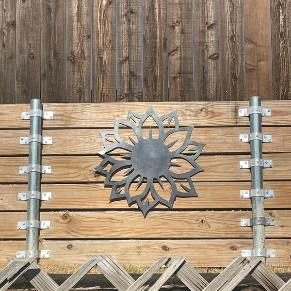 Sunflower Metal Wall Art - Etsy