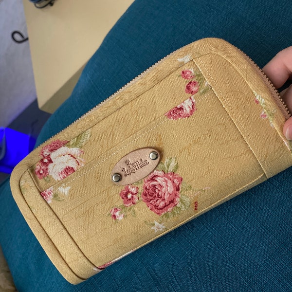 Small Pouch With Key Chain, Pink Corduroy Pouch, Coin Purse Keychain ...