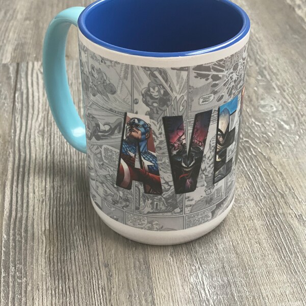Personalized Name Marvel Gifts for Men Avengers Coffee Mug Customized ...