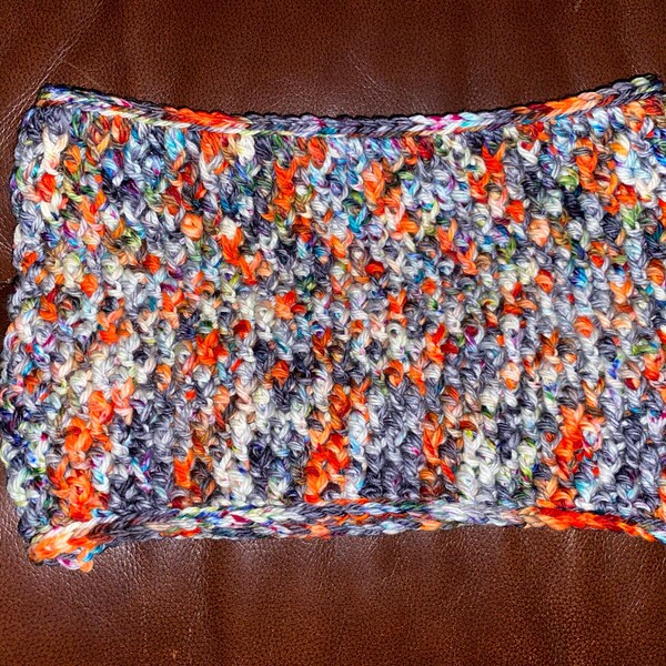 Hand Dyed Worsted Aran Yarn, Blue Turquoise Neon Purple Orange Speckles ...