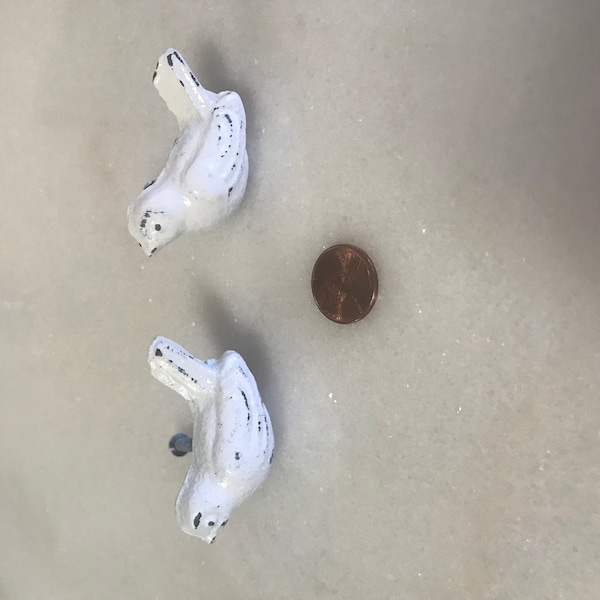 Drawer Pulls / Drawer Knobs / Bird Knobs, Shabby Chic Knobs / Set of 2 Knobs - Etsy