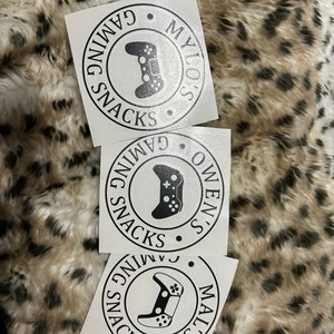 Personalised Sweet Jar Sticker Vinyl Decal Sticker Personalised Gift ...