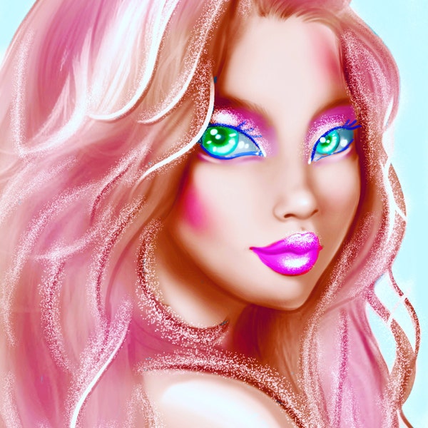 Agatha Coloring Page Printable Adult Coloring Page Download Light/dark ...