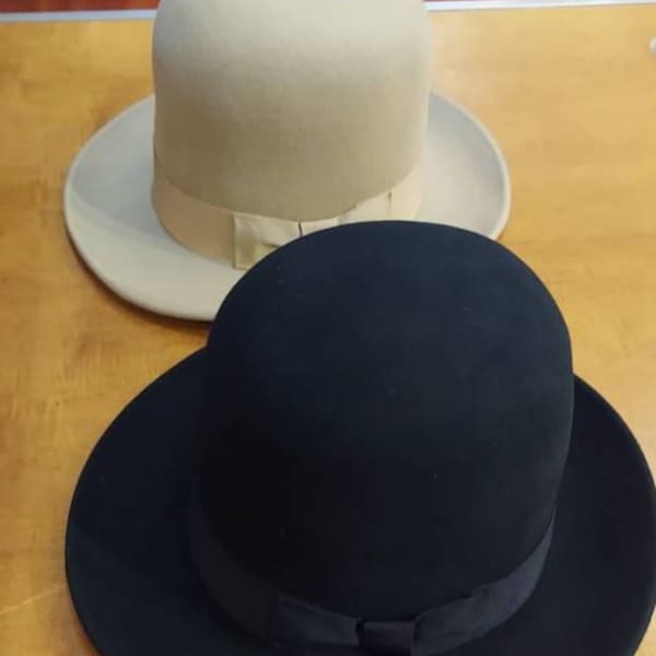 Oversized Tall Wool Bowler Hat: Erykah Badu Style, Custom Branding ...